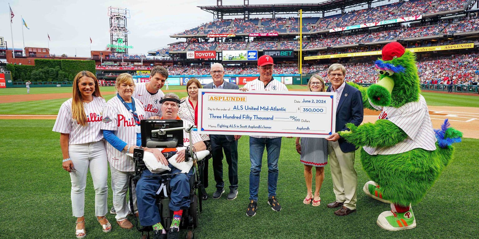 Press release: Phillies raise money for ALS patient care and research