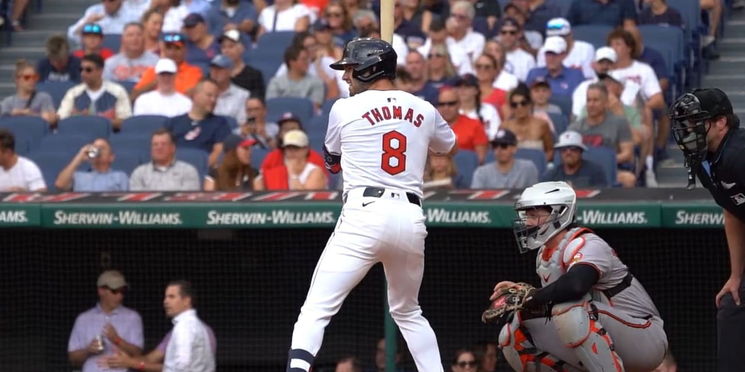 Lane Thomas hits two doubles in Guardians' win