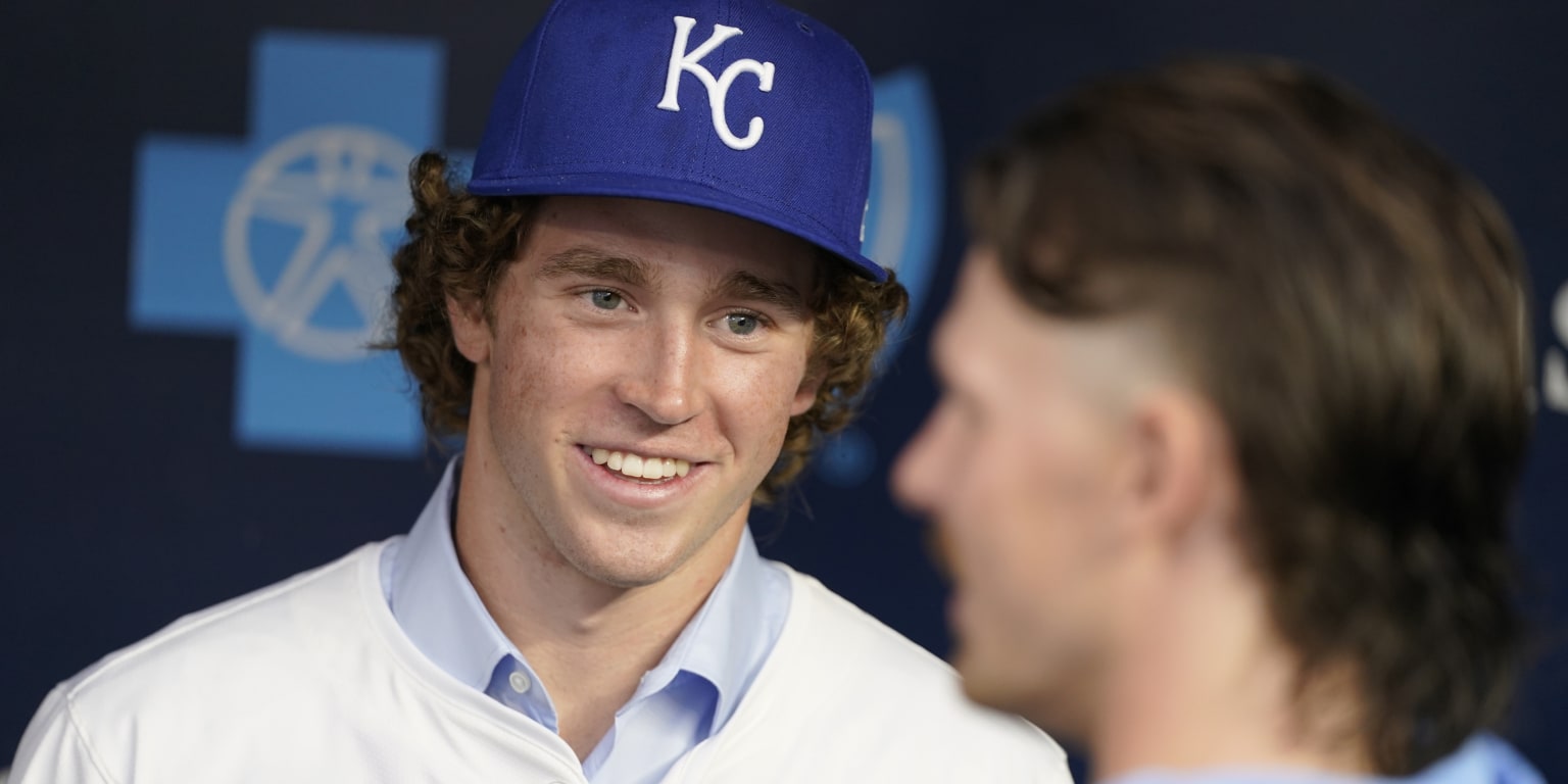 First-round Draft pick Sean Gamble introduced by Royals