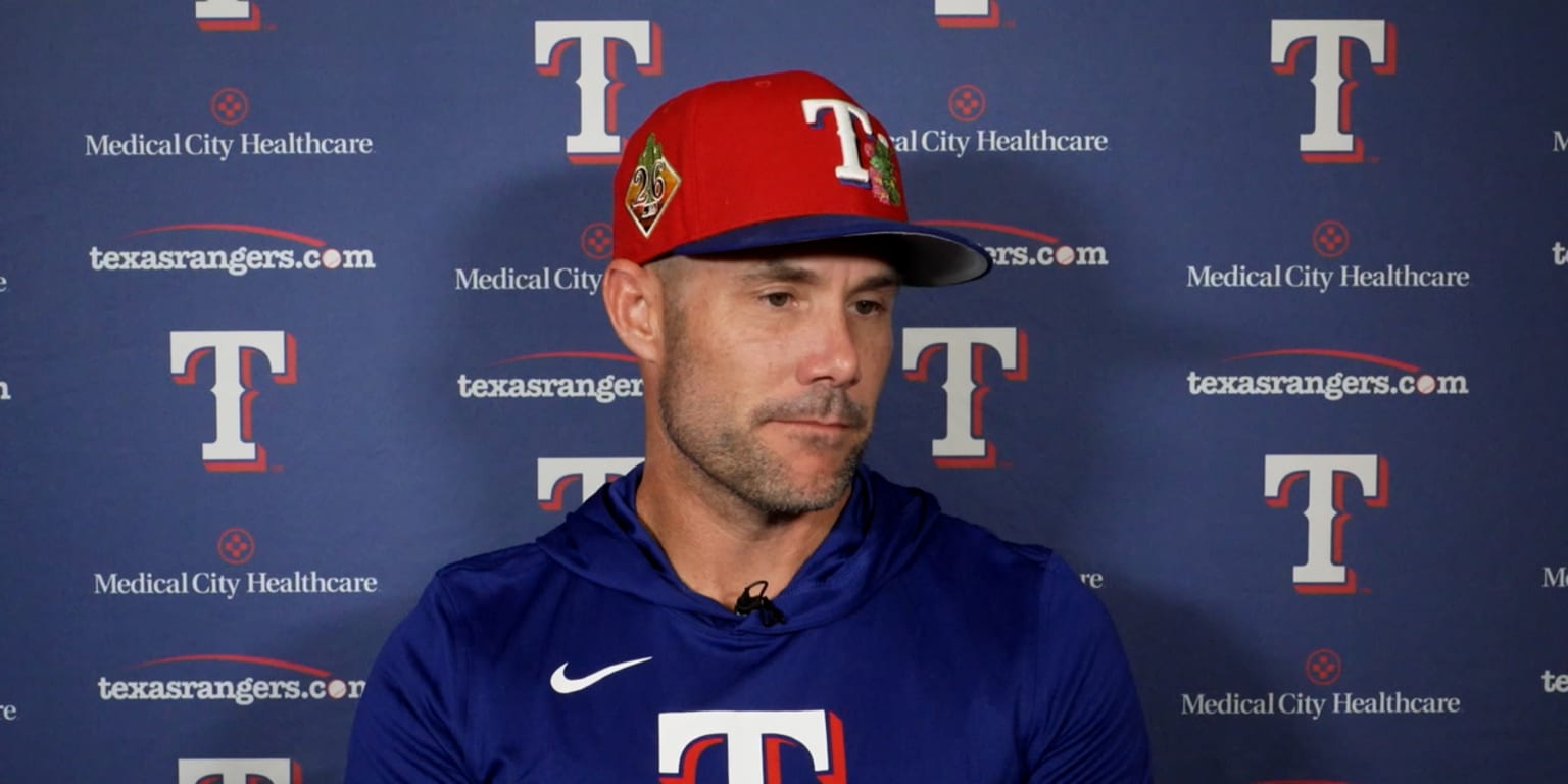 Skip Schumaker discusses first day of camp as Rangers manager