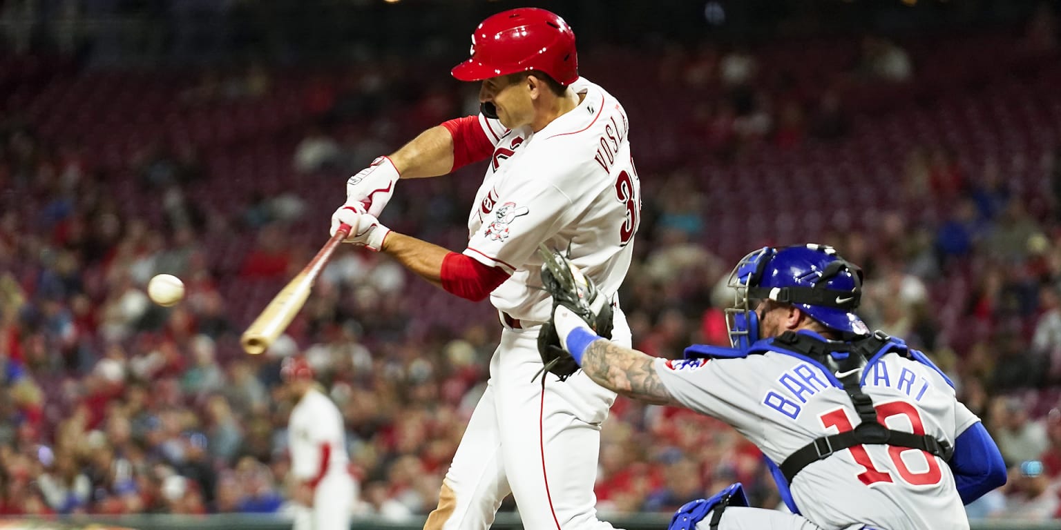 Jason Vosler comes off bench to lead Reds to win over Cubs