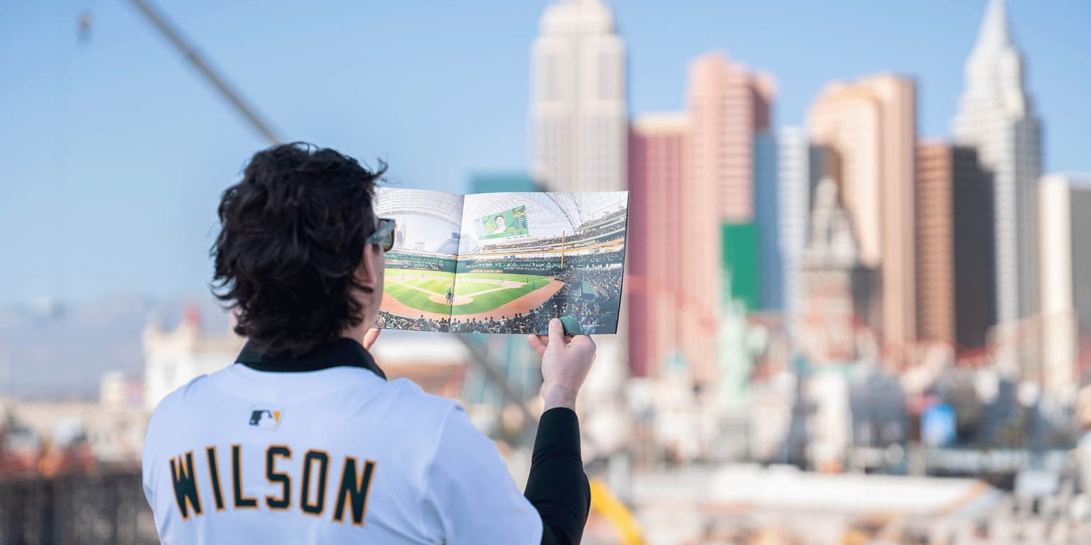 Jacob Wilson tours Athletics' new stadium site