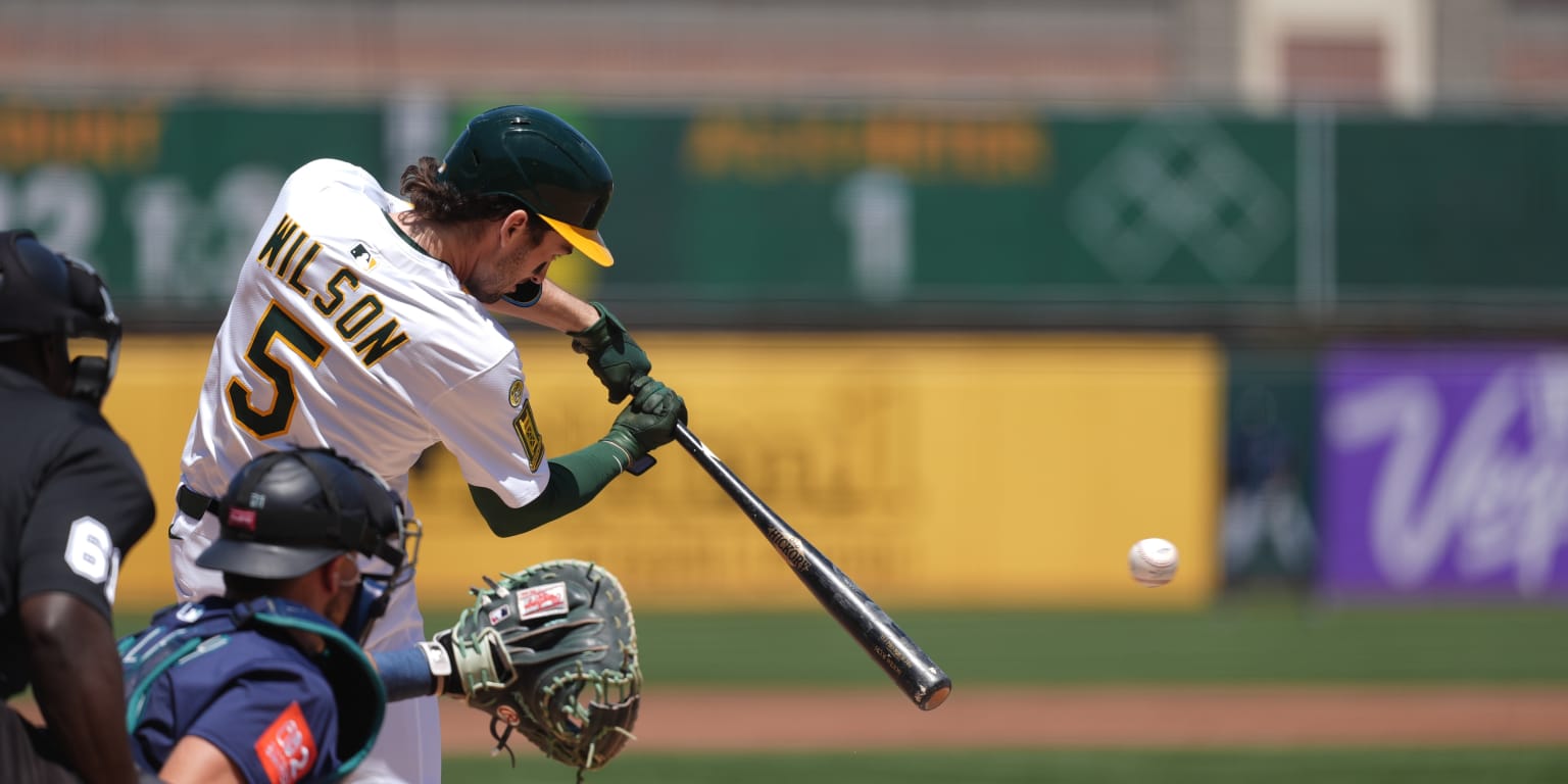 Jacob Wilson collects four hits, jumps to second in MLB in batting average