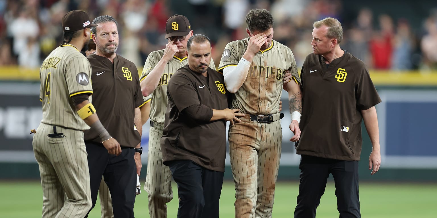 Jackson Merrill exits with injury in Padres' loss to D-backs