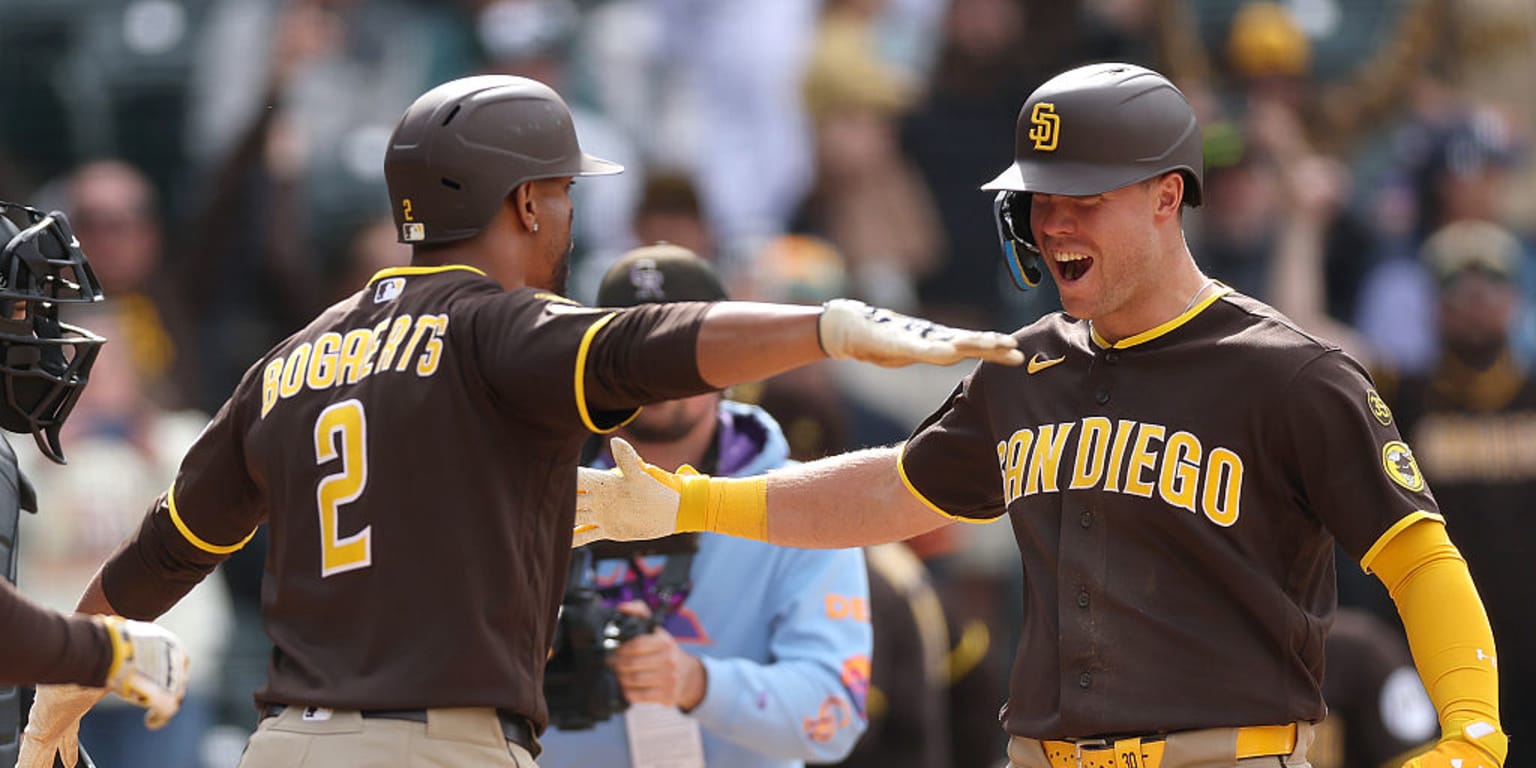 Gavin Sheets leads the Padres' comeback win against Rockies