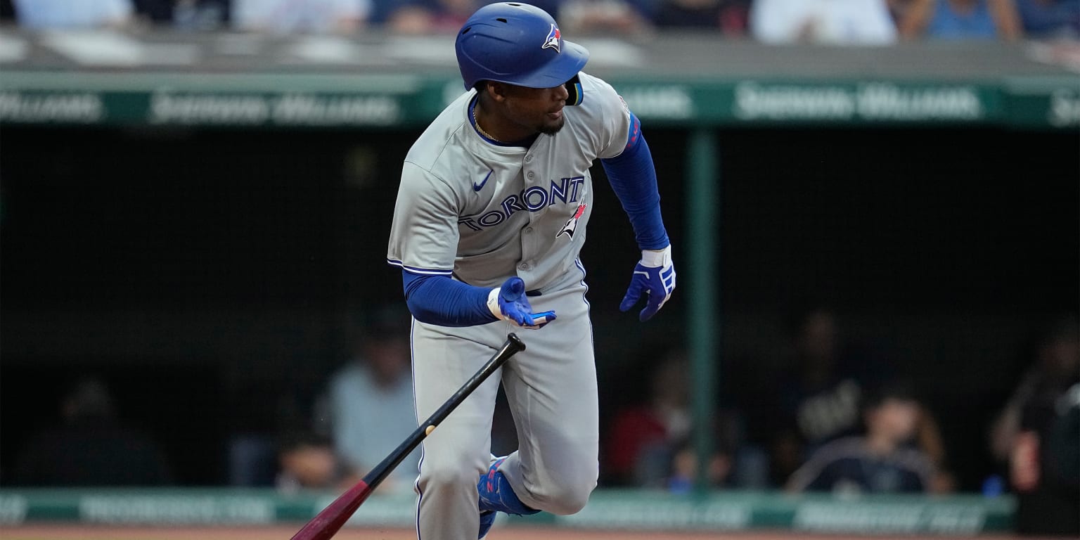 Orelvis Martinez gets first hit in Major League debut