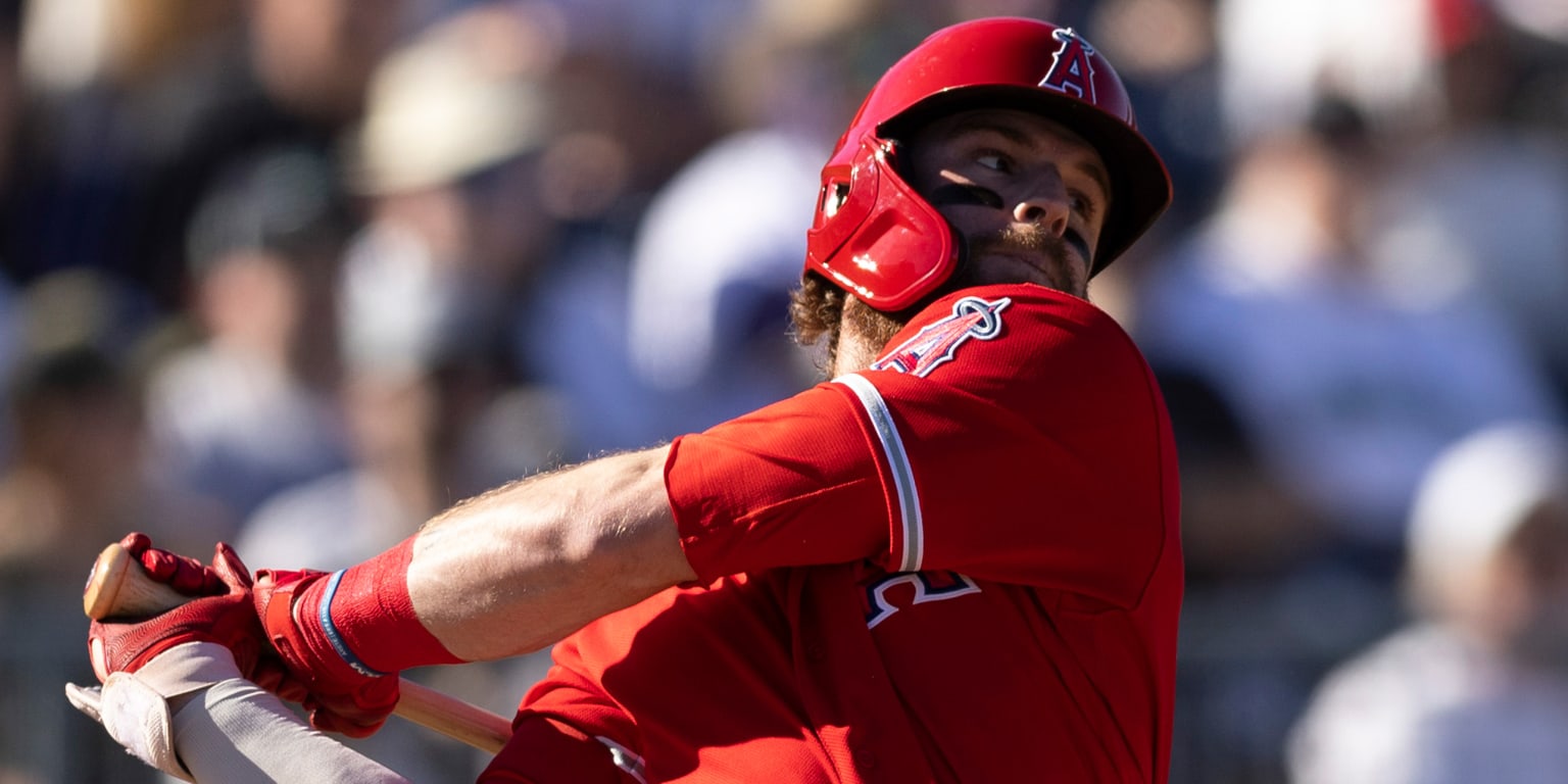 Los Angeles Angels' Trey Cabbage hits 487-foot home run