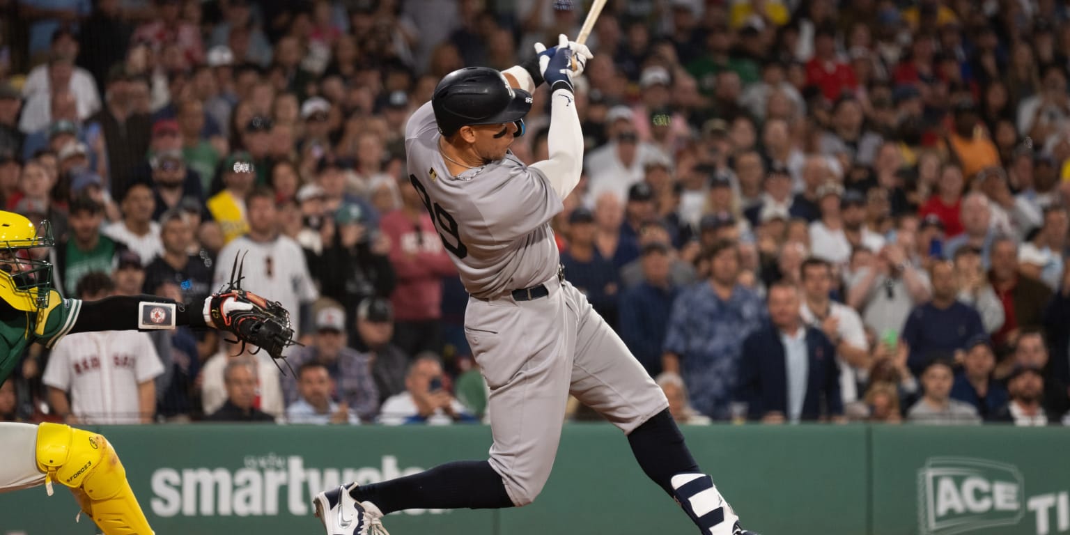 Aaron Judge homers in Yankees' extra-innings loss to Red Sox