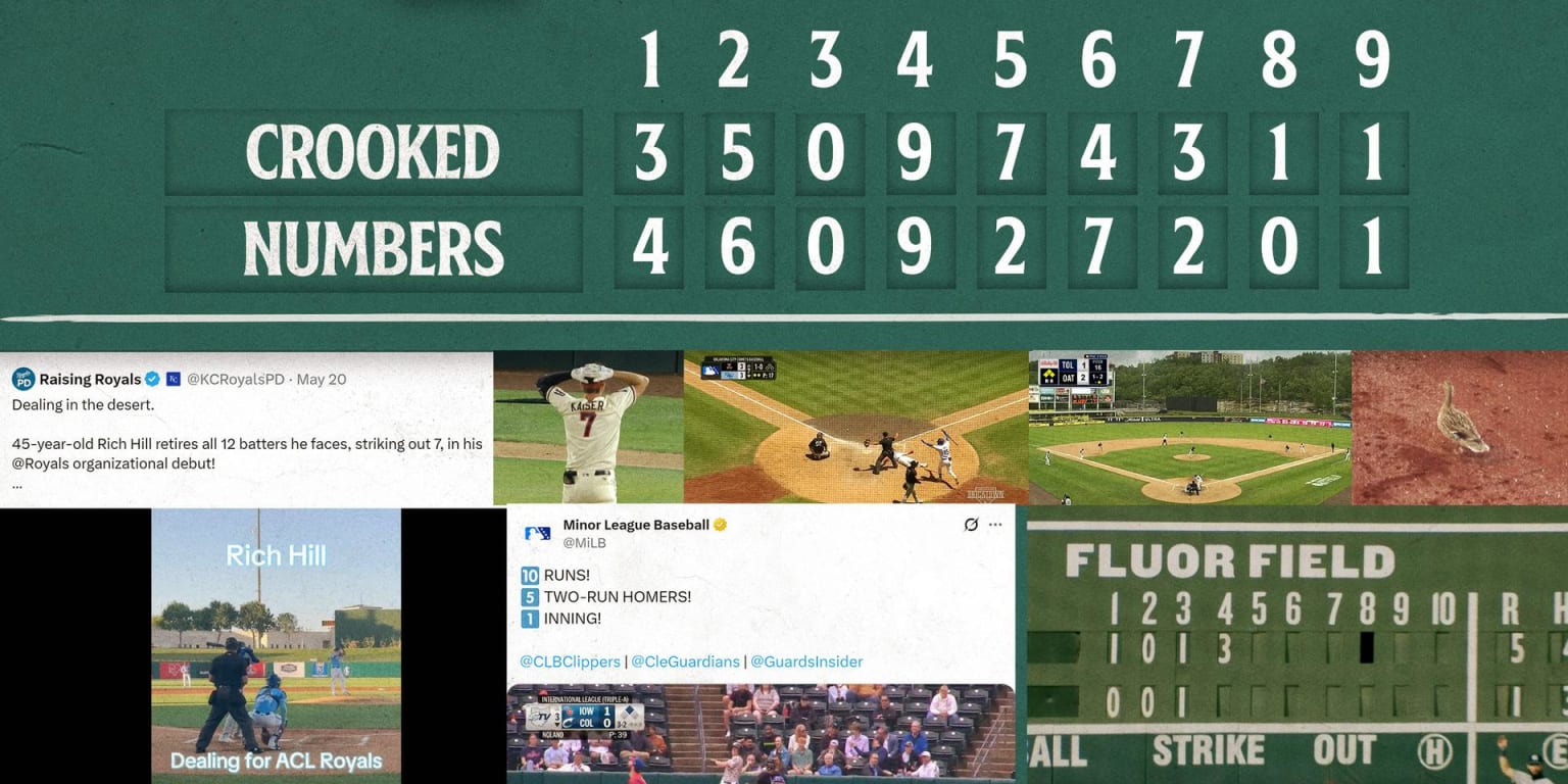 Crooked Numbers in Minor League Baseball from May 2025 from The ...