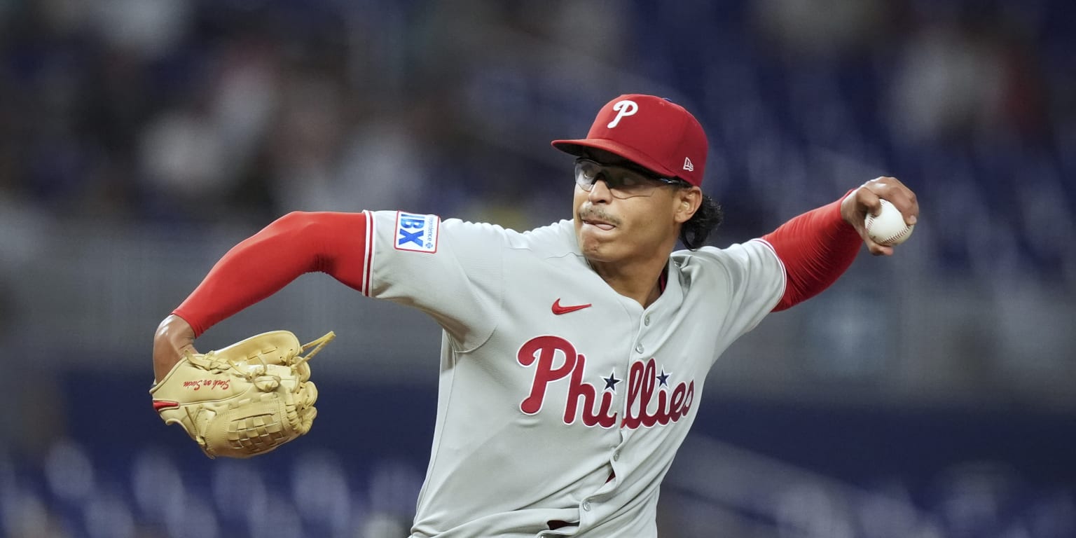 Jesús Luzardo strikes out four in return to Miami with Phillies