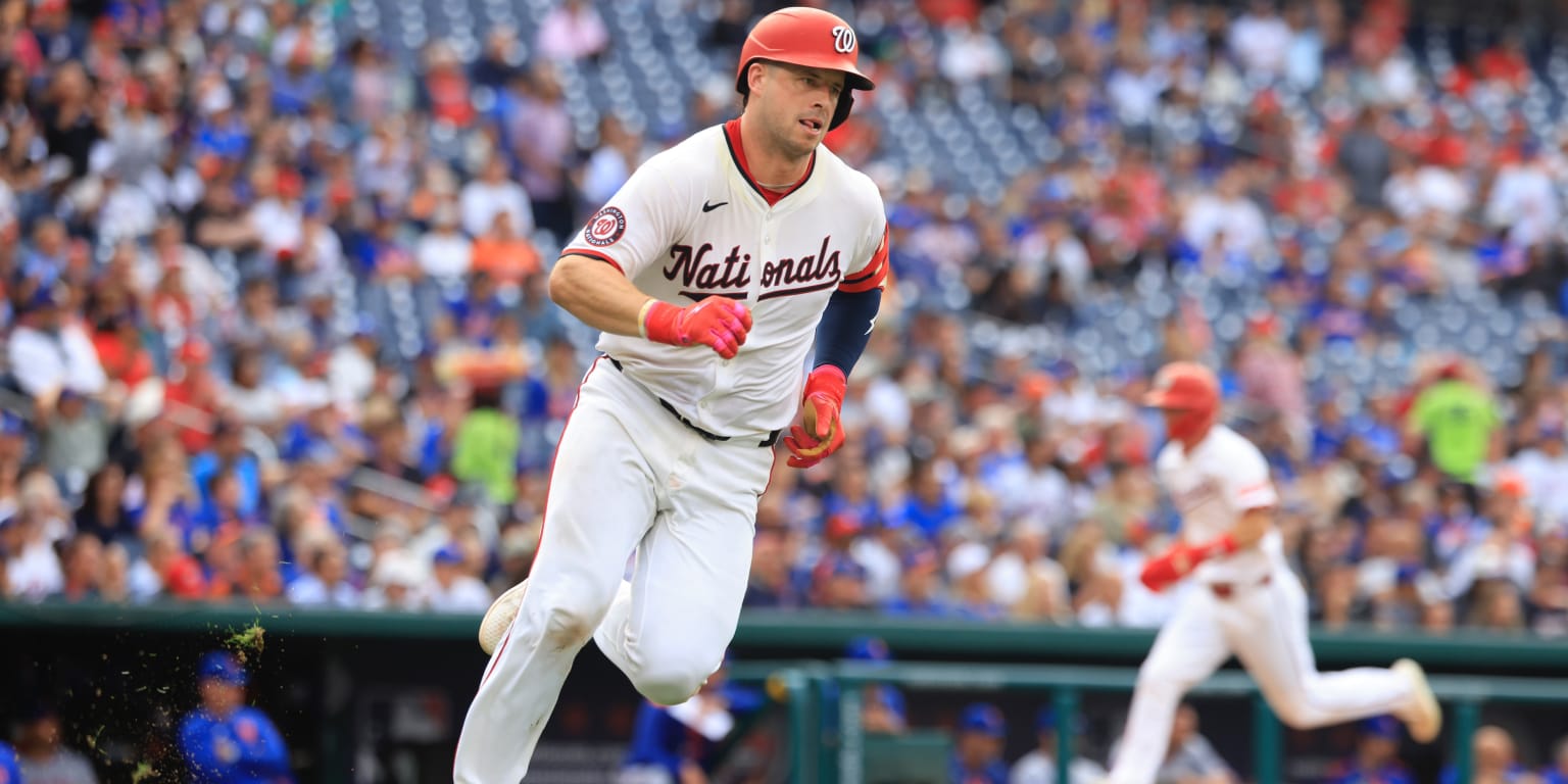Riley Adams' go-ahead single lifts Nationals to series victory