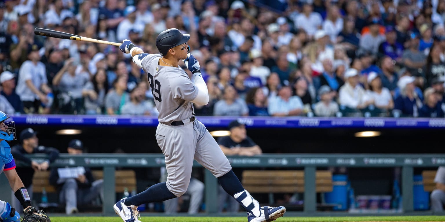 Aaron Judge hits first career home run at Coors Field