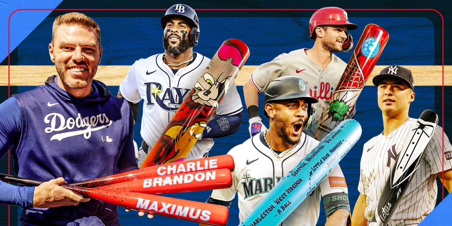 Players' Weekendで使用される選手たちの特製バット