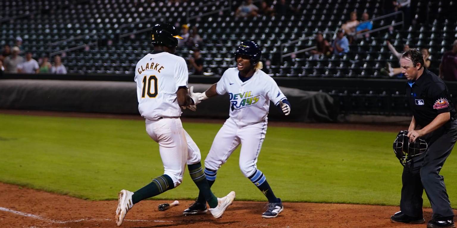 Athletics prospect Denzel Clarke puts speed on display in Arizona Fall ...