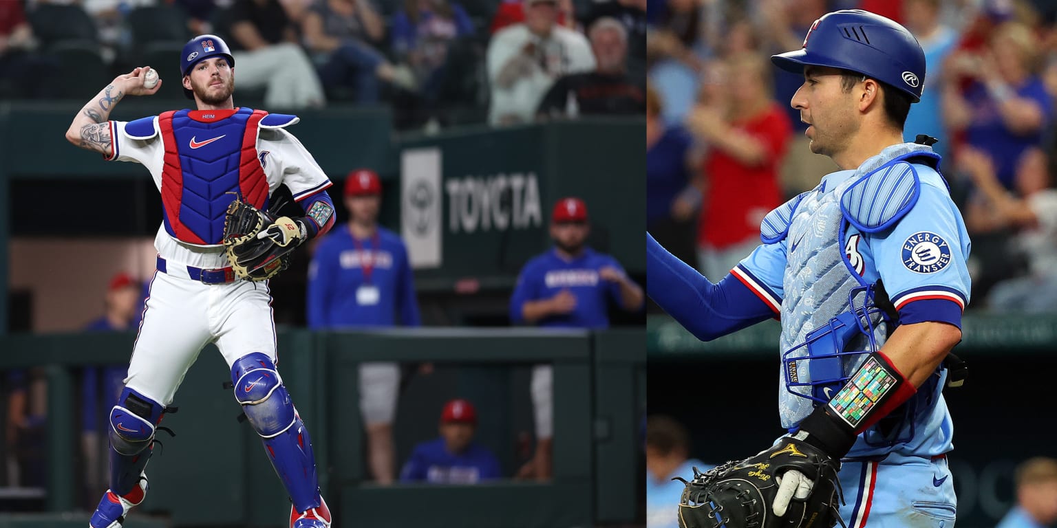 Kyle Higashioka, Jonah Heim thrive, split Rangers catching duties