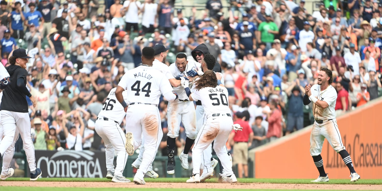 Tigers have walk-off win in second straight game vs. Dodgers