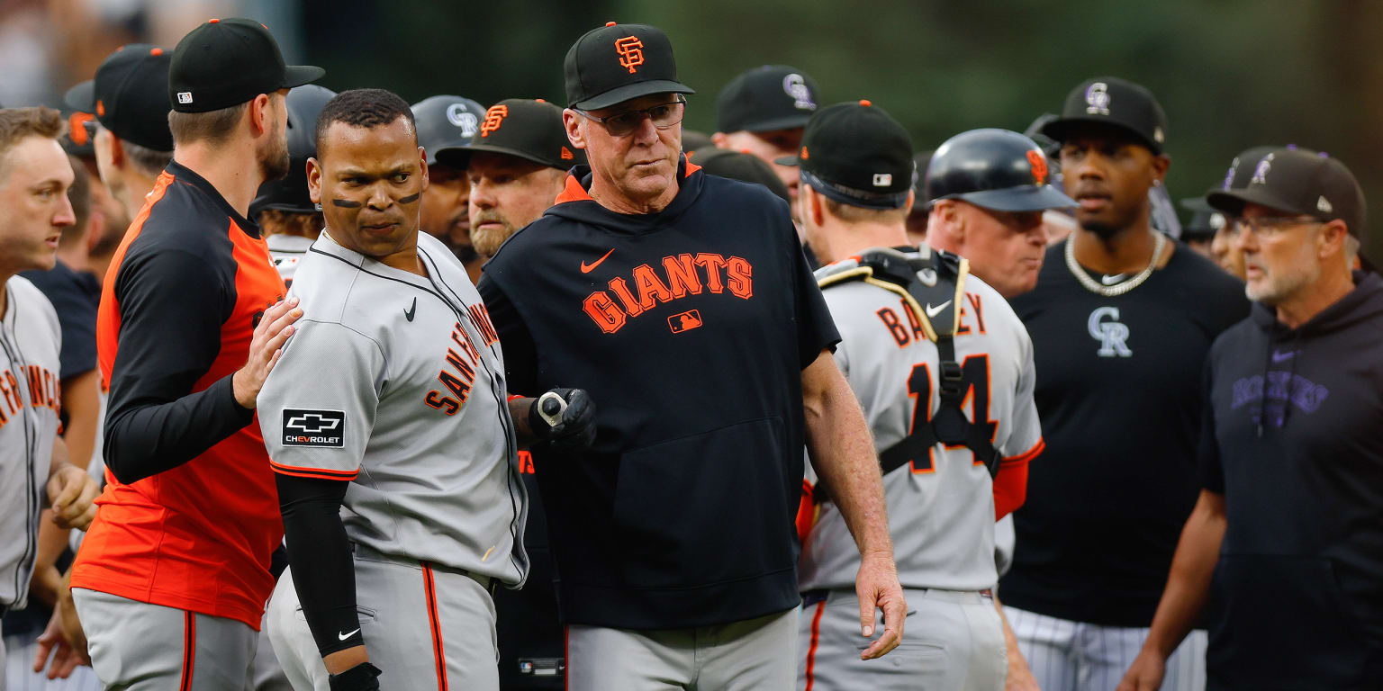 Giants, Rockies benches clear after Rafael Devers home run