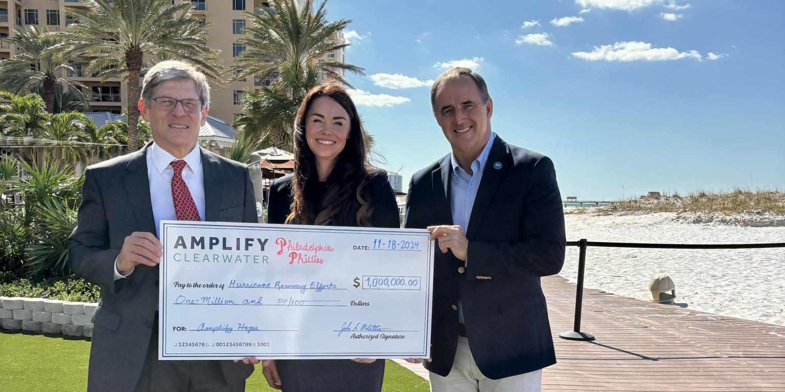 Press release: Philadelphia Phillies pledge matching grant up to $1 million for AMPLIFY Hope ...