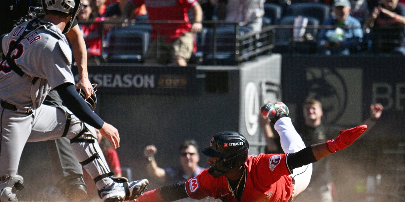 Guardians score first run of Wild Card Series on grounder to pitcher