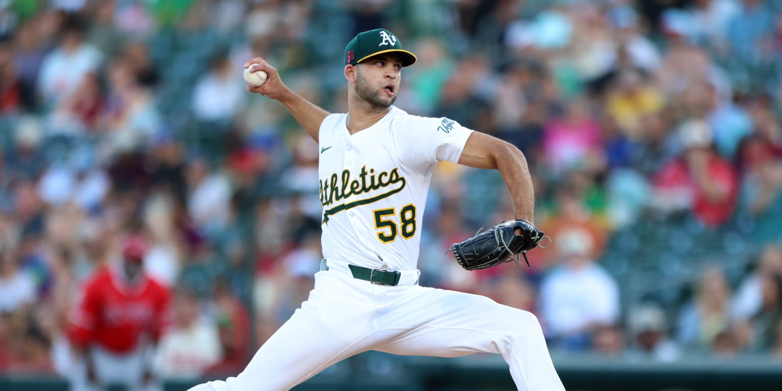 A's prospect Luis Morales earns first MLB win vs. Angels