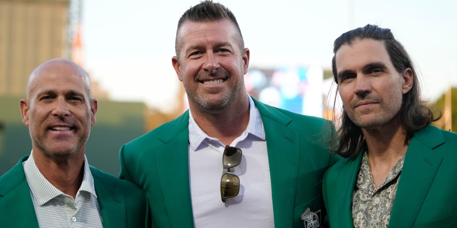 Tim Hudson, Mark Mulder, Barry Zito inducted to Athletics Hall of Fame