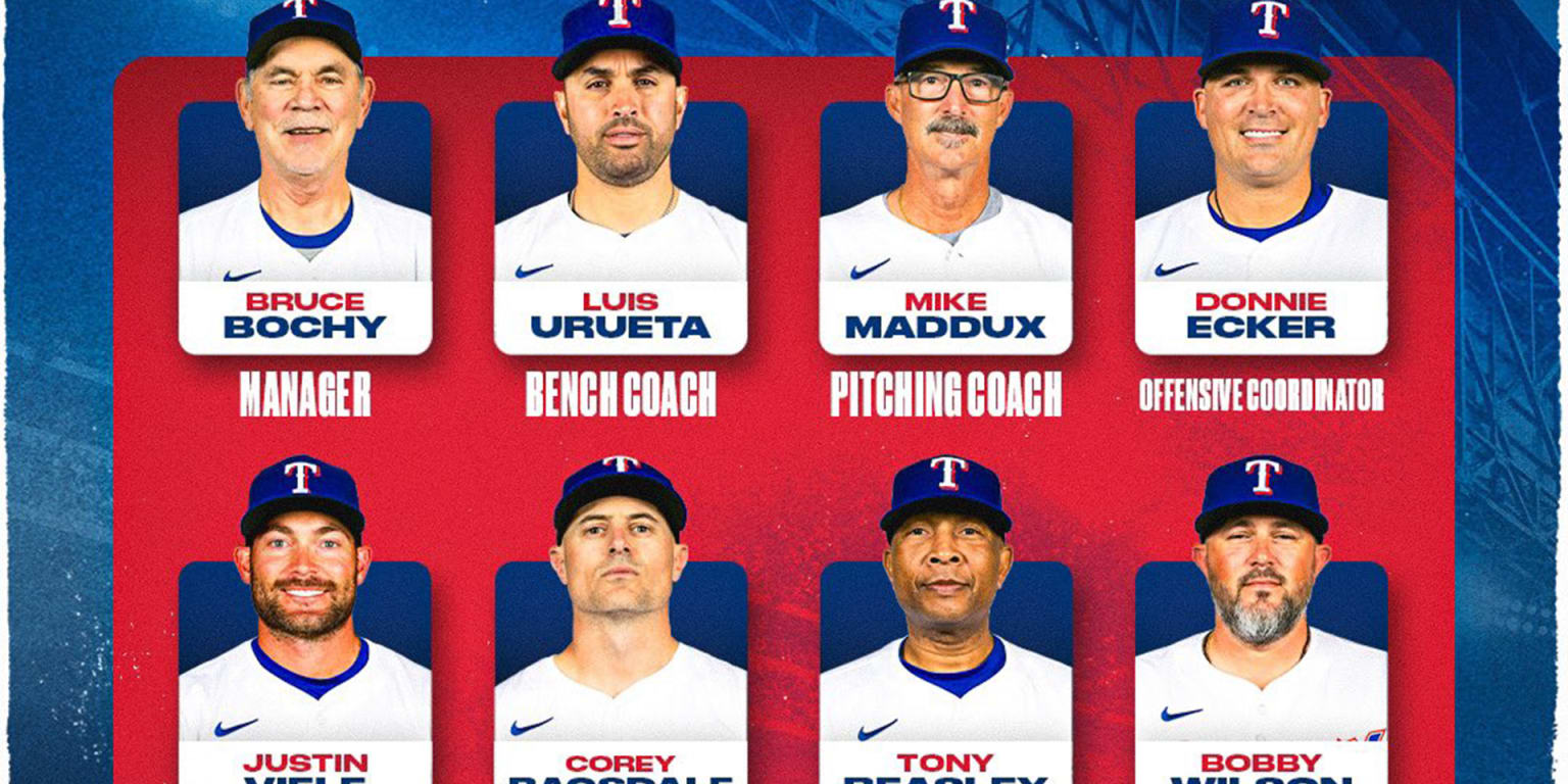 Rangers announce 2025 Major League staff