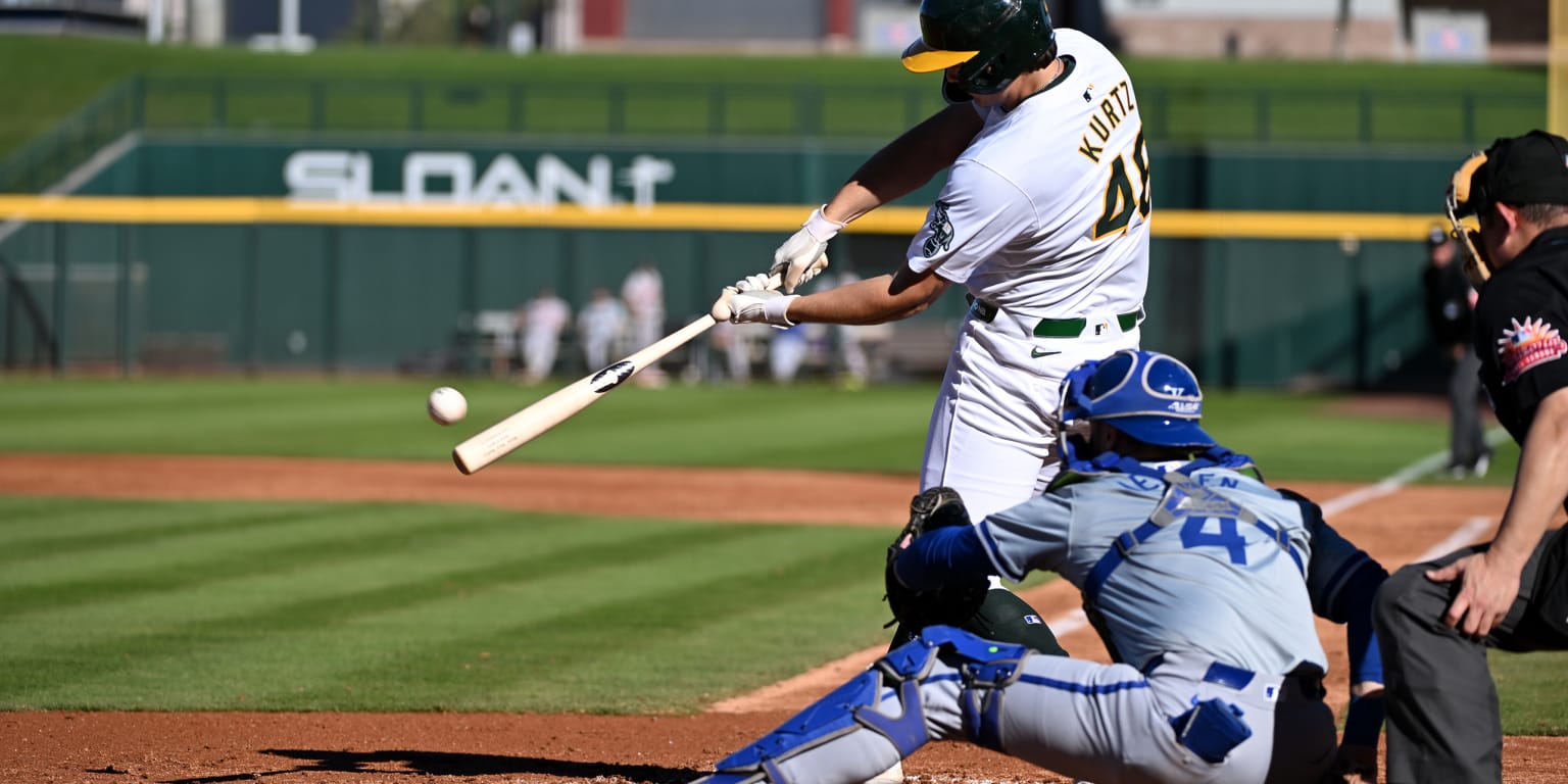 Athletics prospect Nick Kurtz makes first foray into outfield in Fall ...