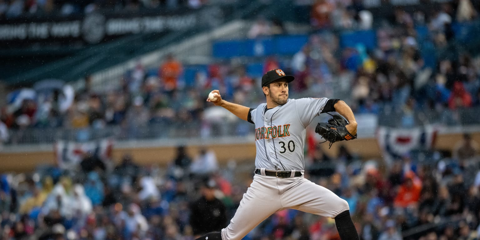 Orioles' Grayson Rodriguez logs 28 swings and misses for Triple-A Norfolk