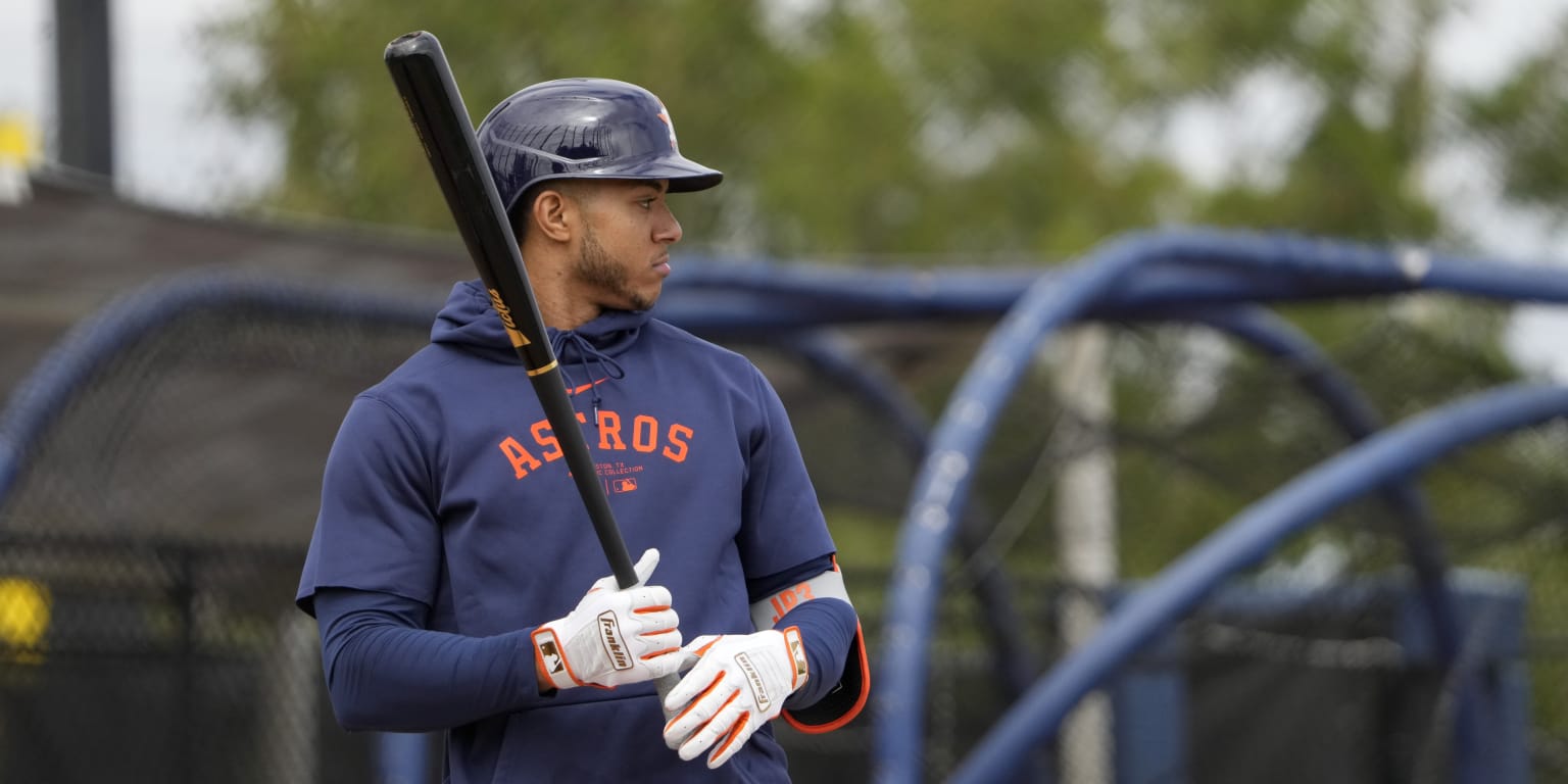 Jeremy Peña debuts new swing in Astros camp