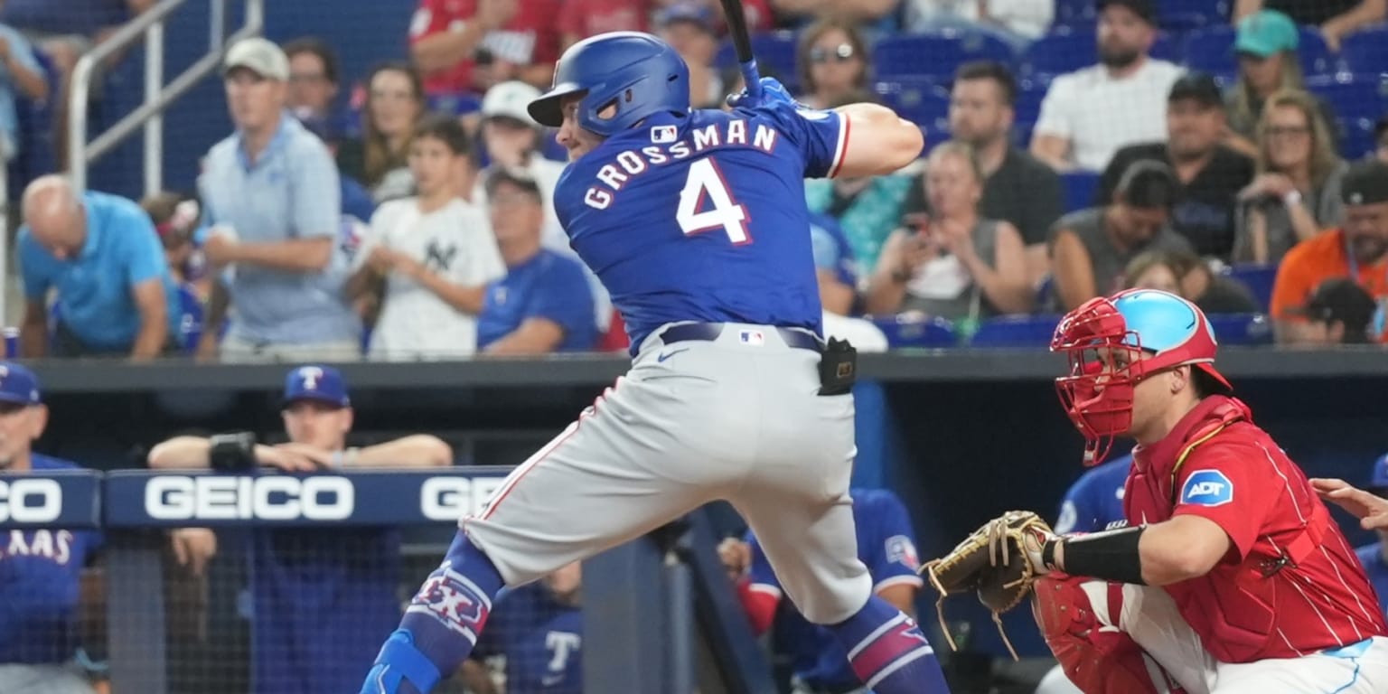 Robbie Grossman helps Rangers' offense come alive