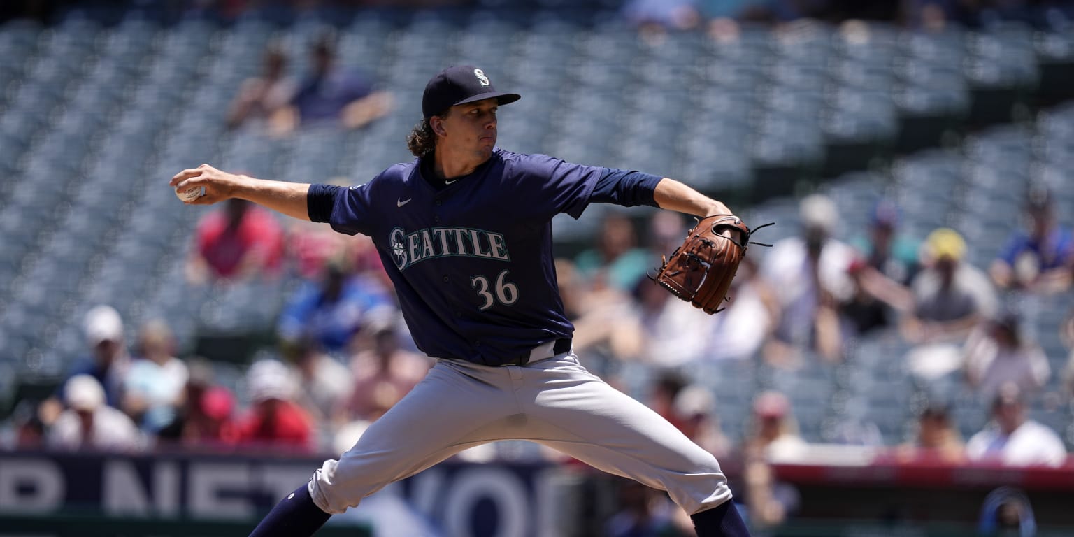 Logan Gilbert throws 7 scoreless innings but Mariners lose to Angels