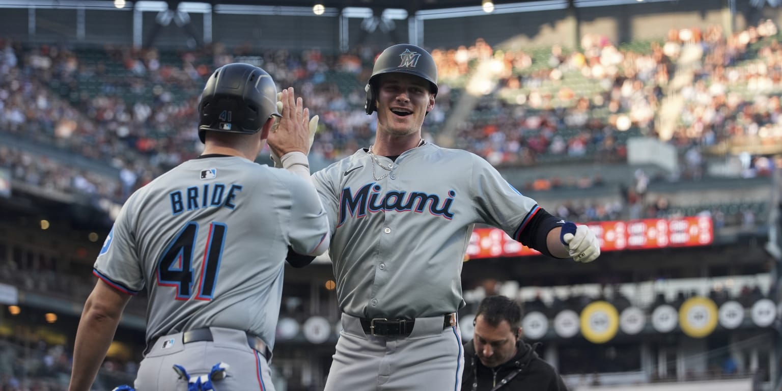 Griffin Conine hits 1st career HR in Marlins' win over Giants