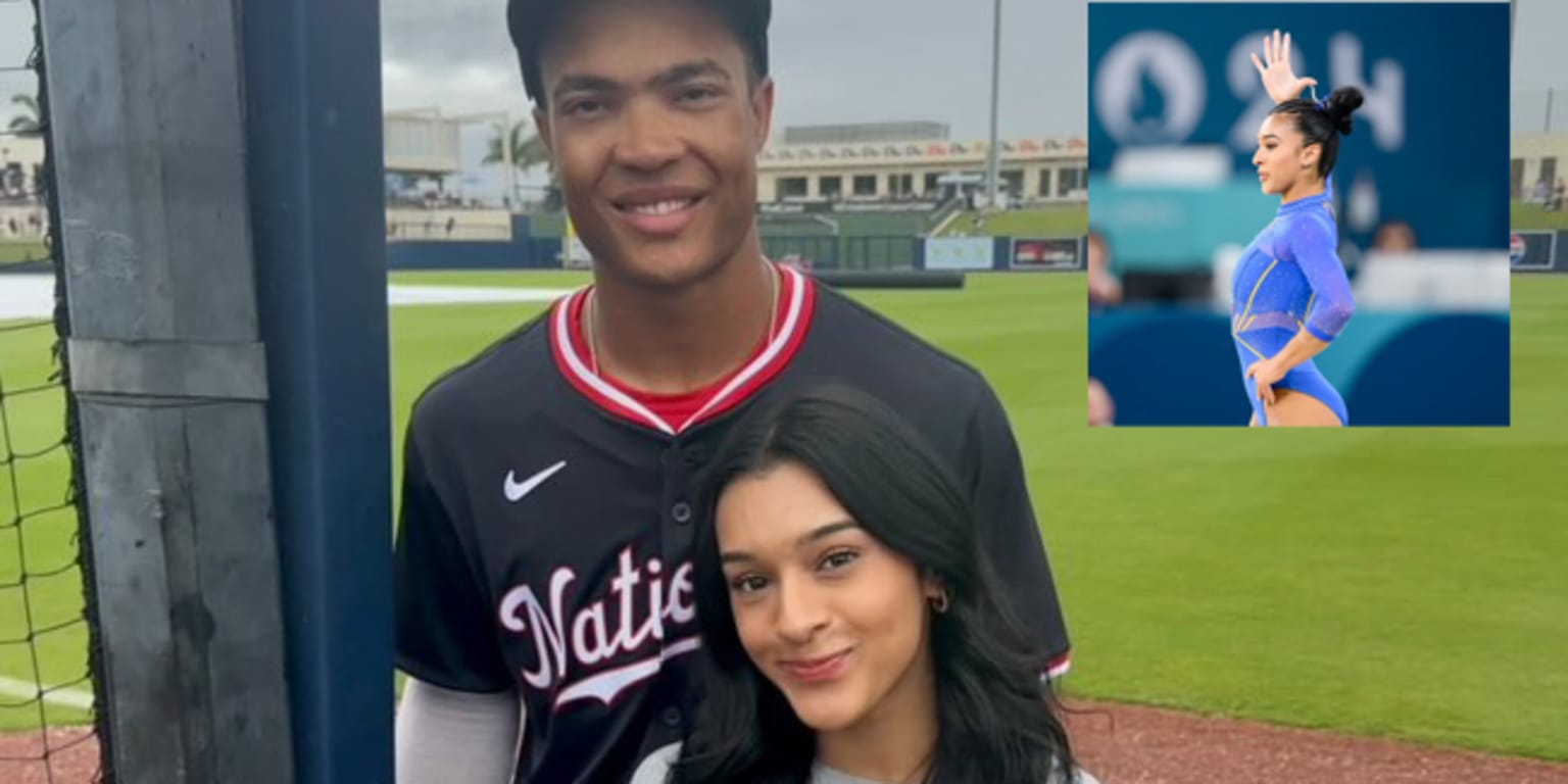 Andrew Pinckney, Nationals prospect, dating Olympic gymnast