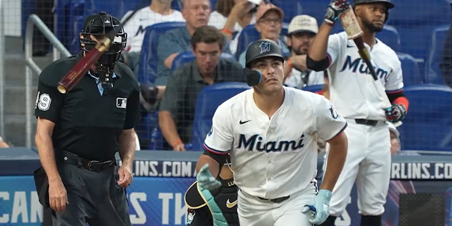 Marlins' new addition Matt Mervis hits home run on birthday