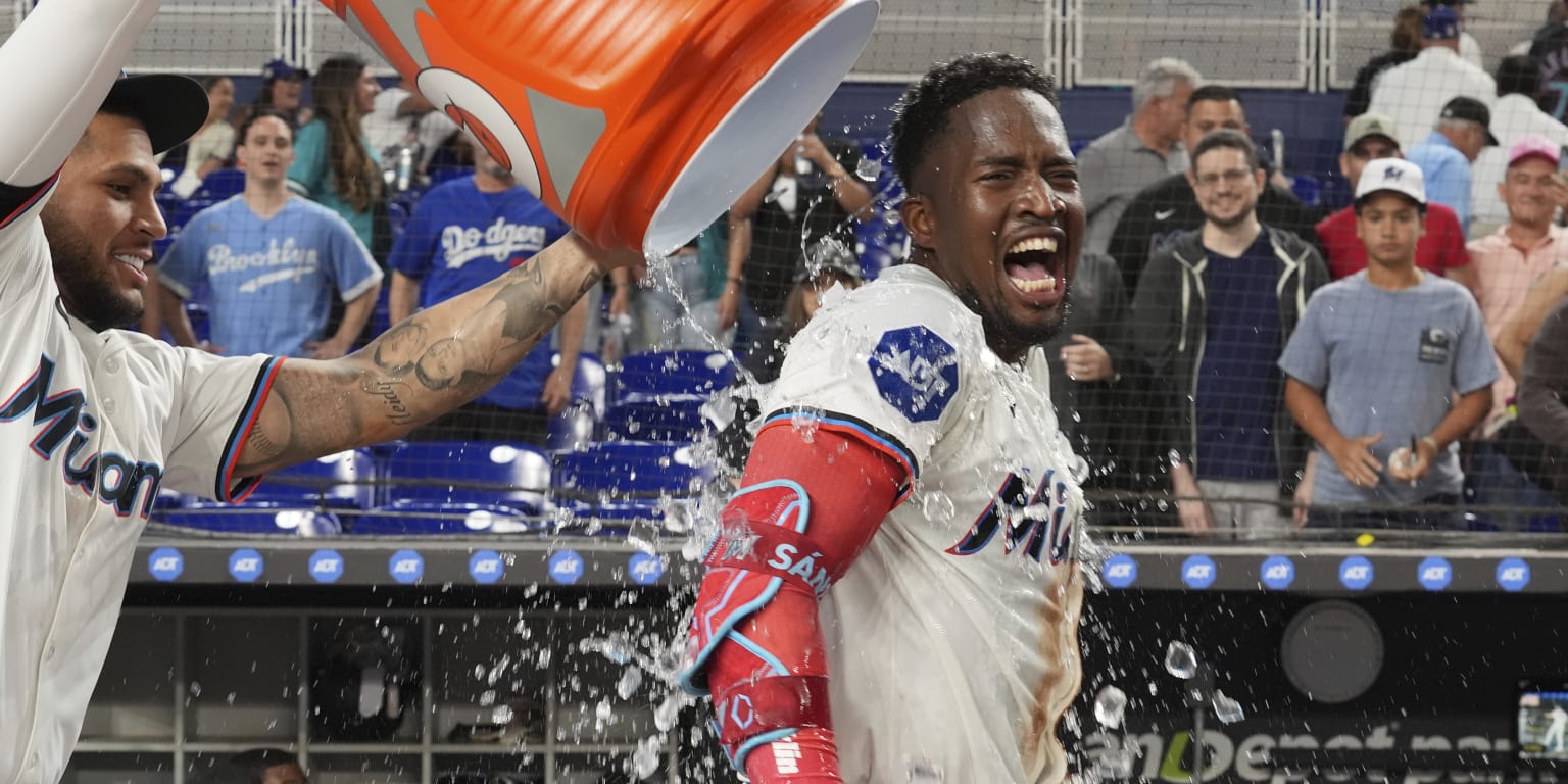 Jesús Sánchez hits walk-off single in Marlins' win over Dodgers