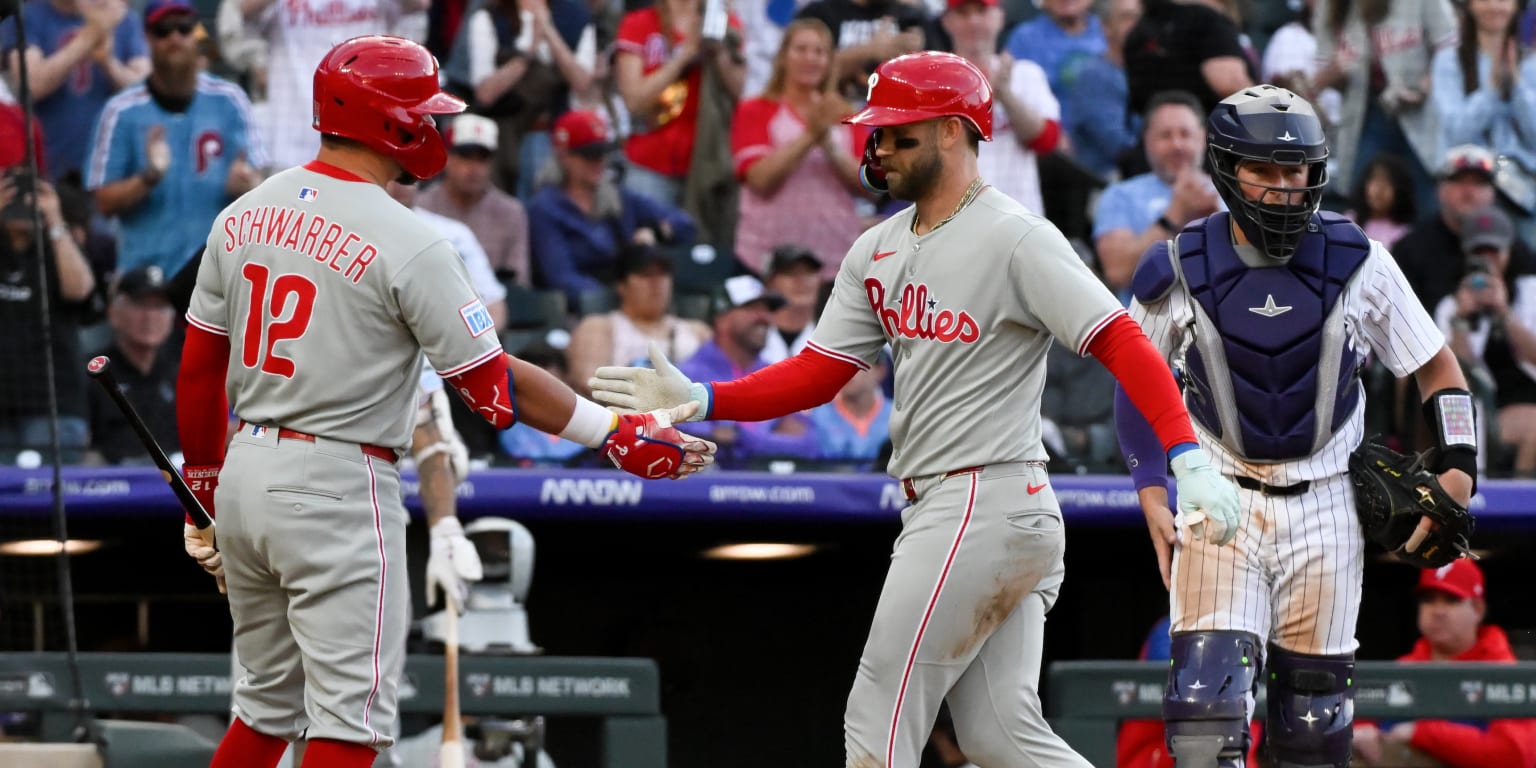 Phillies' top hitters find rhythm in win vs. Rockies