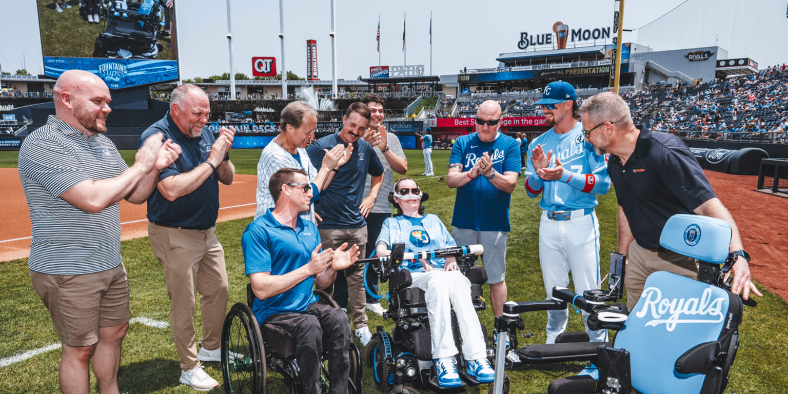 Bobby Witt Jr., Royals honor Sarah Nauser in celebration of Lou Gehrig Day