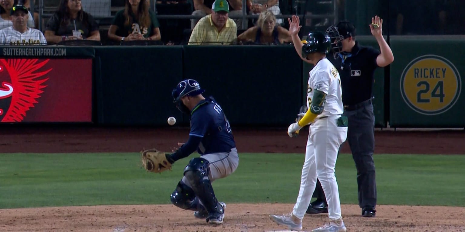 Rays catcher Nick Fortes makes incredible play on foul tip strikeout