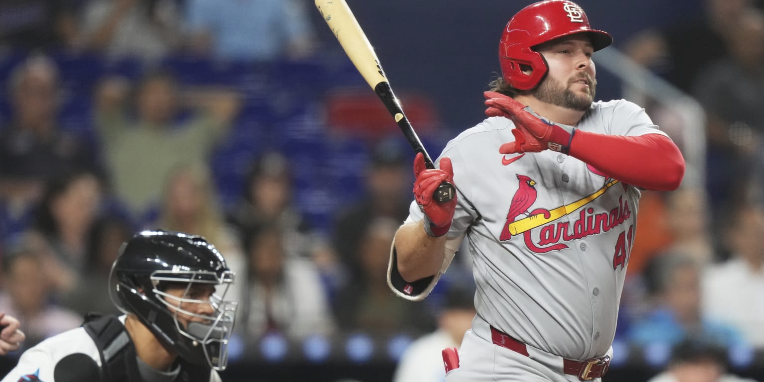 Alec Burleson leads Cardinals past Marlins to snap losing streak