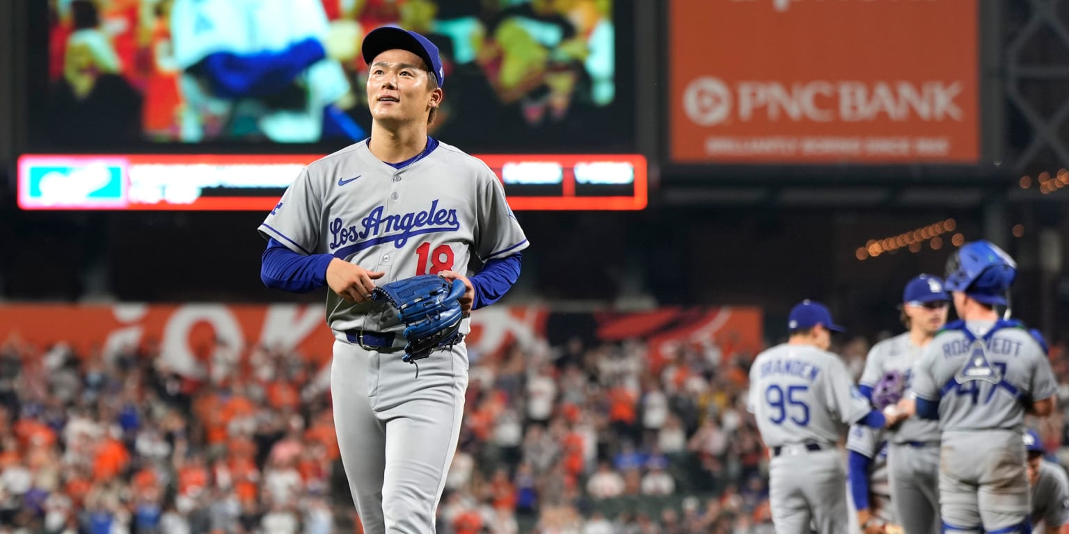 Yoshinobu Yamamoto falls one out shy of no-hitter