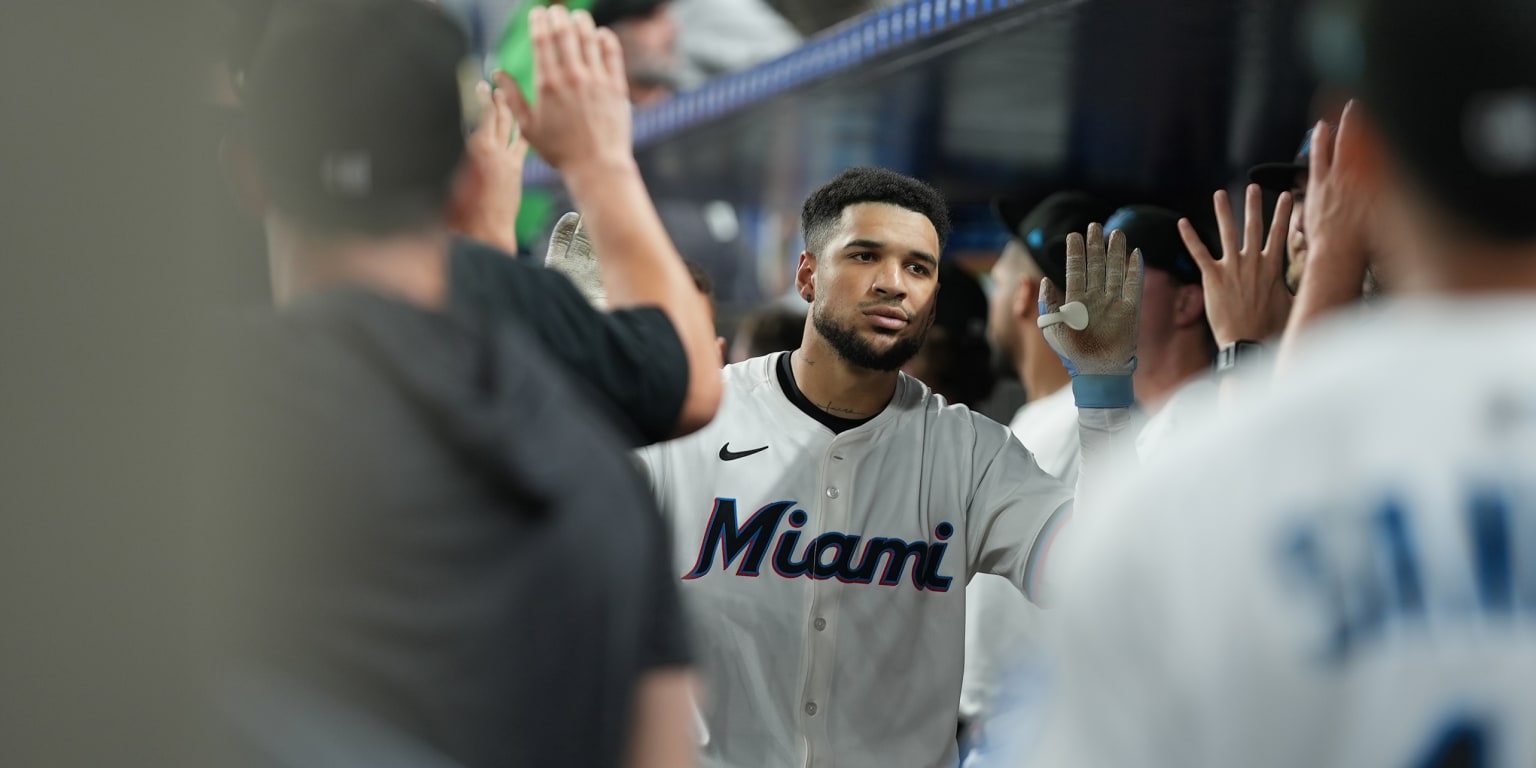 Víctor Mesa Jr. es el primer Marlin en lograr esta hazaña en su cumpleaños