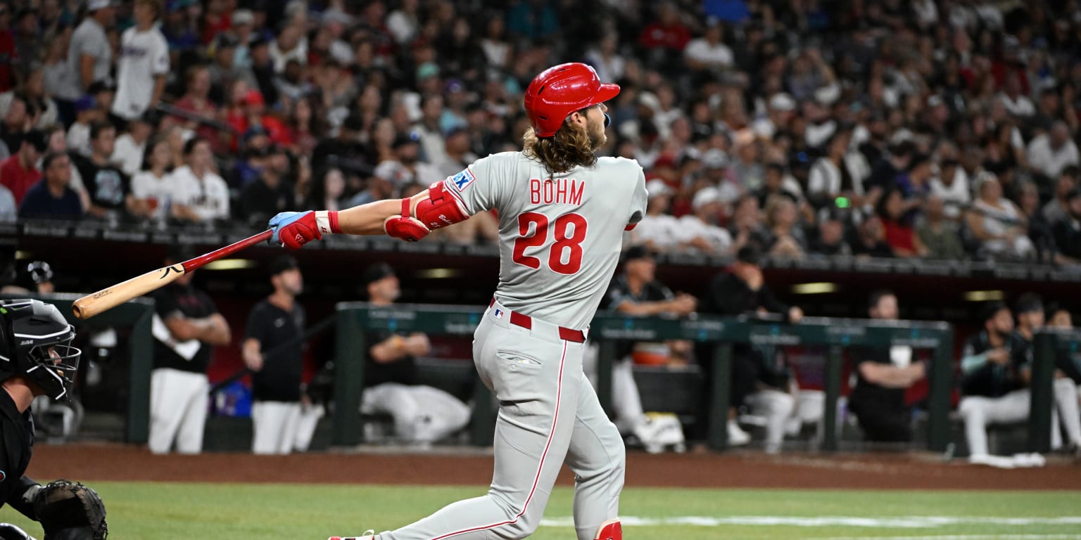 Alec Bohm hits home run in Phillies' loss to D-backs