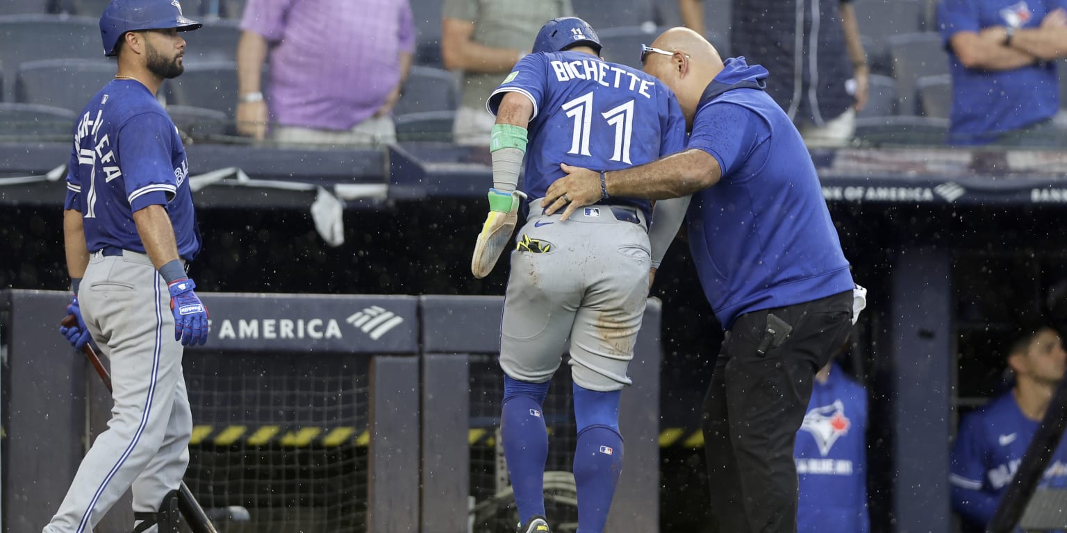 Bo Bichette left knee injury update, ALDS outlook