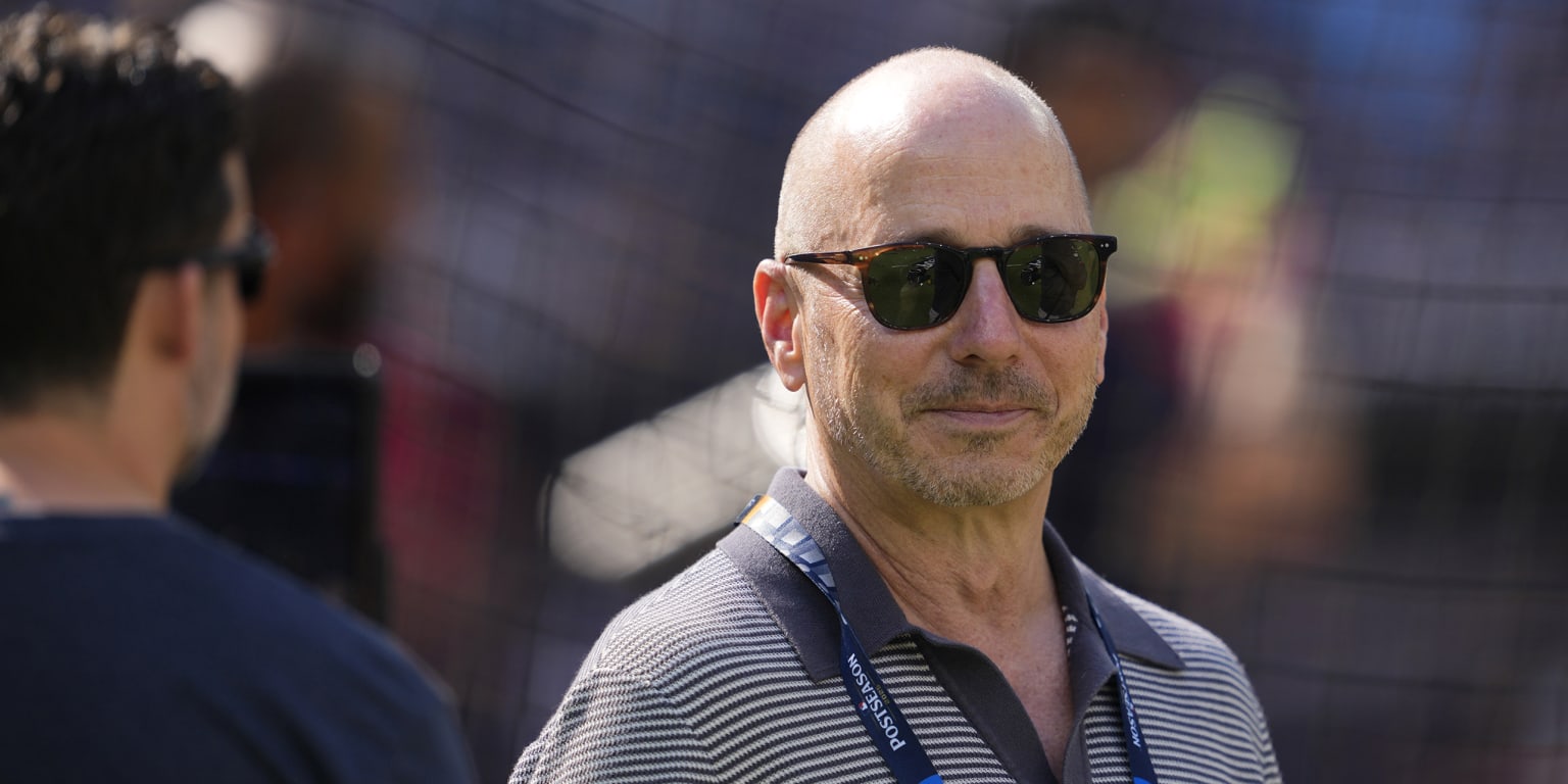 Brian Cashman answers questions remotely in GM Meetings