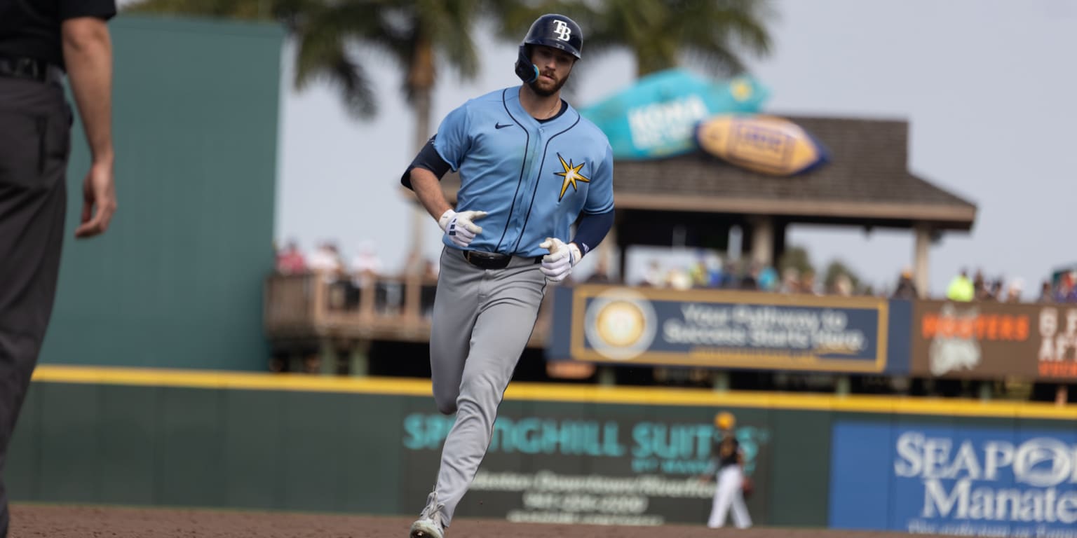 Jacob Melton makes great catch, homers for Rays