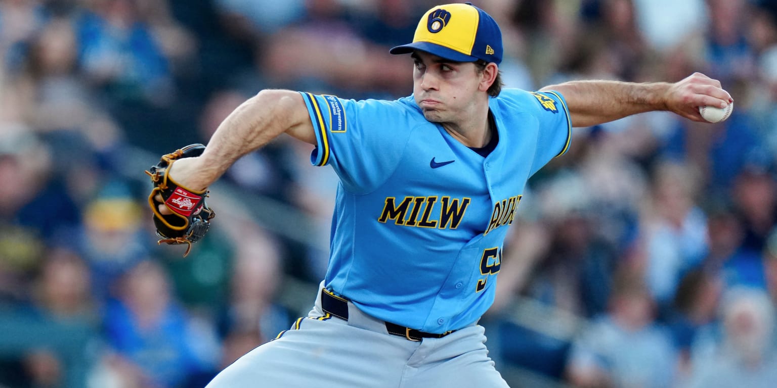 Robert Gasser strikes out seven in Brewers' loss to A's