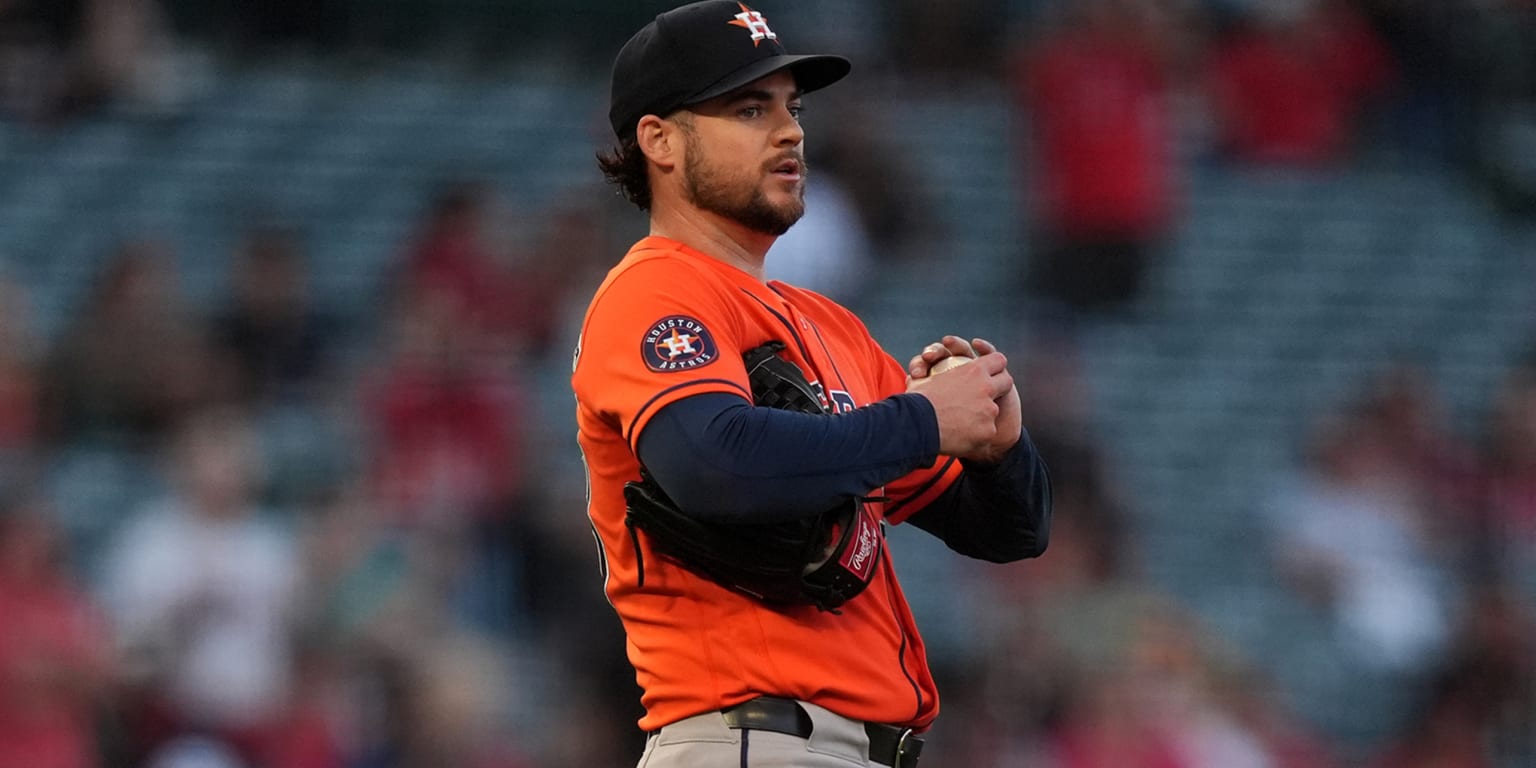 Peter Lambert exits against Angels after comebacker to hand