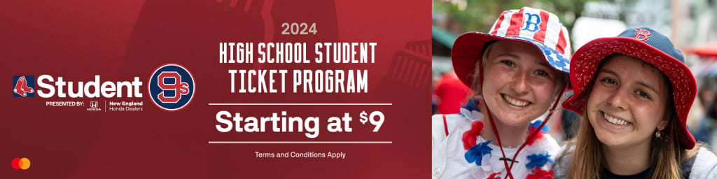 High School Student Ticket Offers | Boston Red Sox