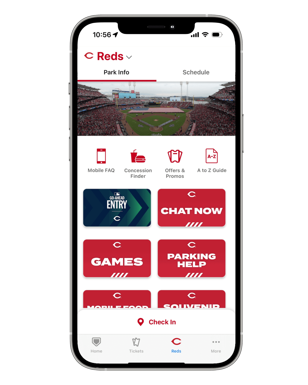 MLB Ballpark app | Cincinnati Reds