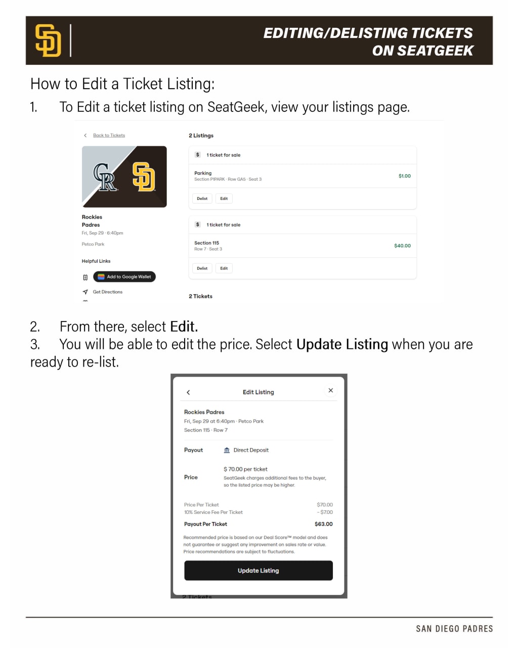 Digital Ticketing Guide | San Diego Padres